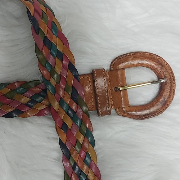 Accessories | Colorful Leather Belt L | Poshmark